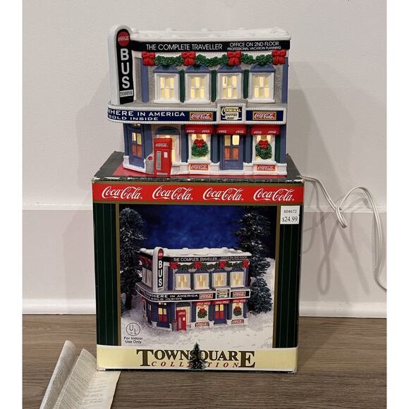 Coca Cola | Holiday | Coca Cola Town Square Collection Village Bus ...